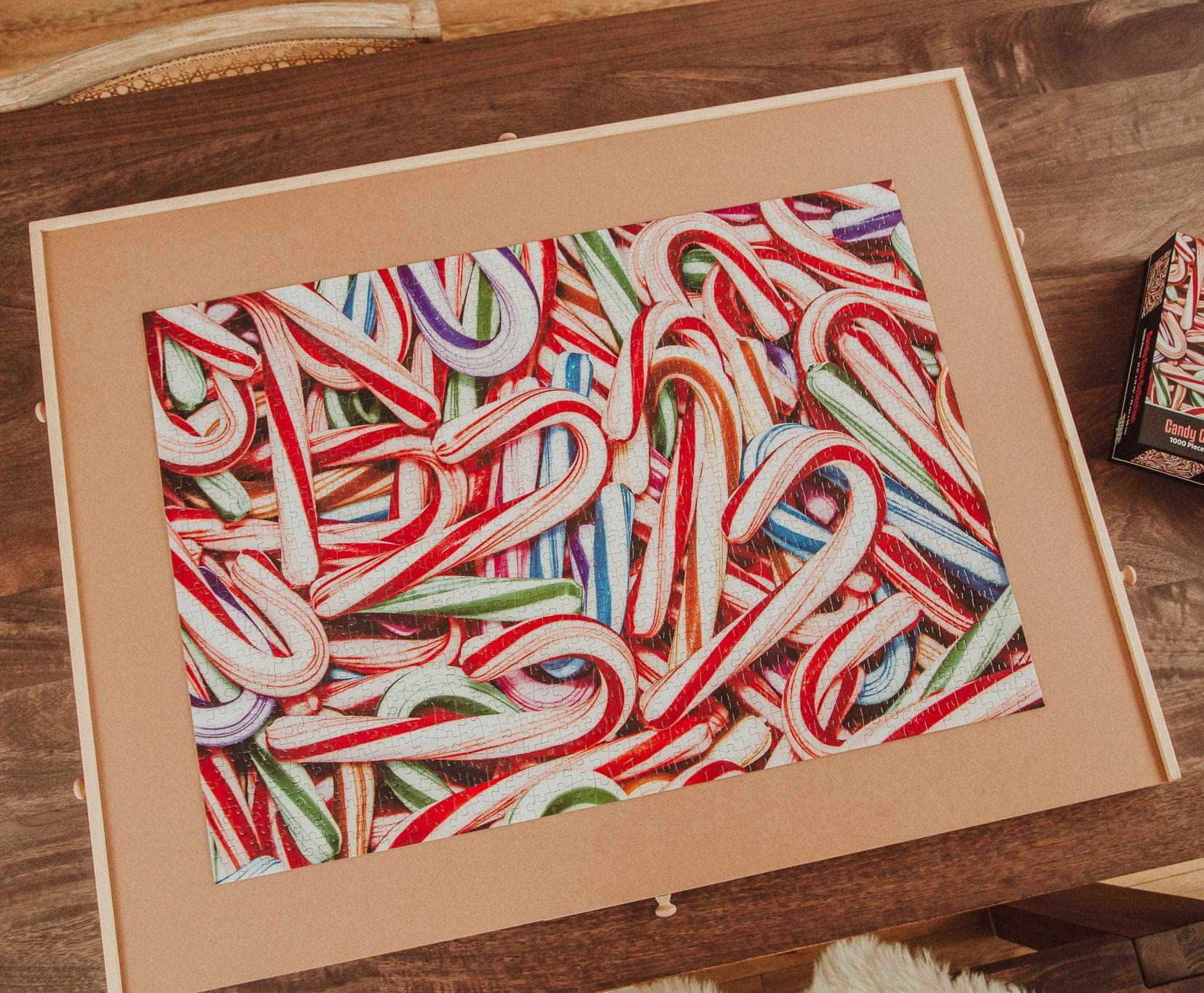 Toynk Candy Cane Collage 1000-Piece Jigsaw Puzzle for Adults | Brain Teaser, Educational Developmental Toys & Games, Building Kit Activities to Encourage Creative Play | 28 x 20 Inches