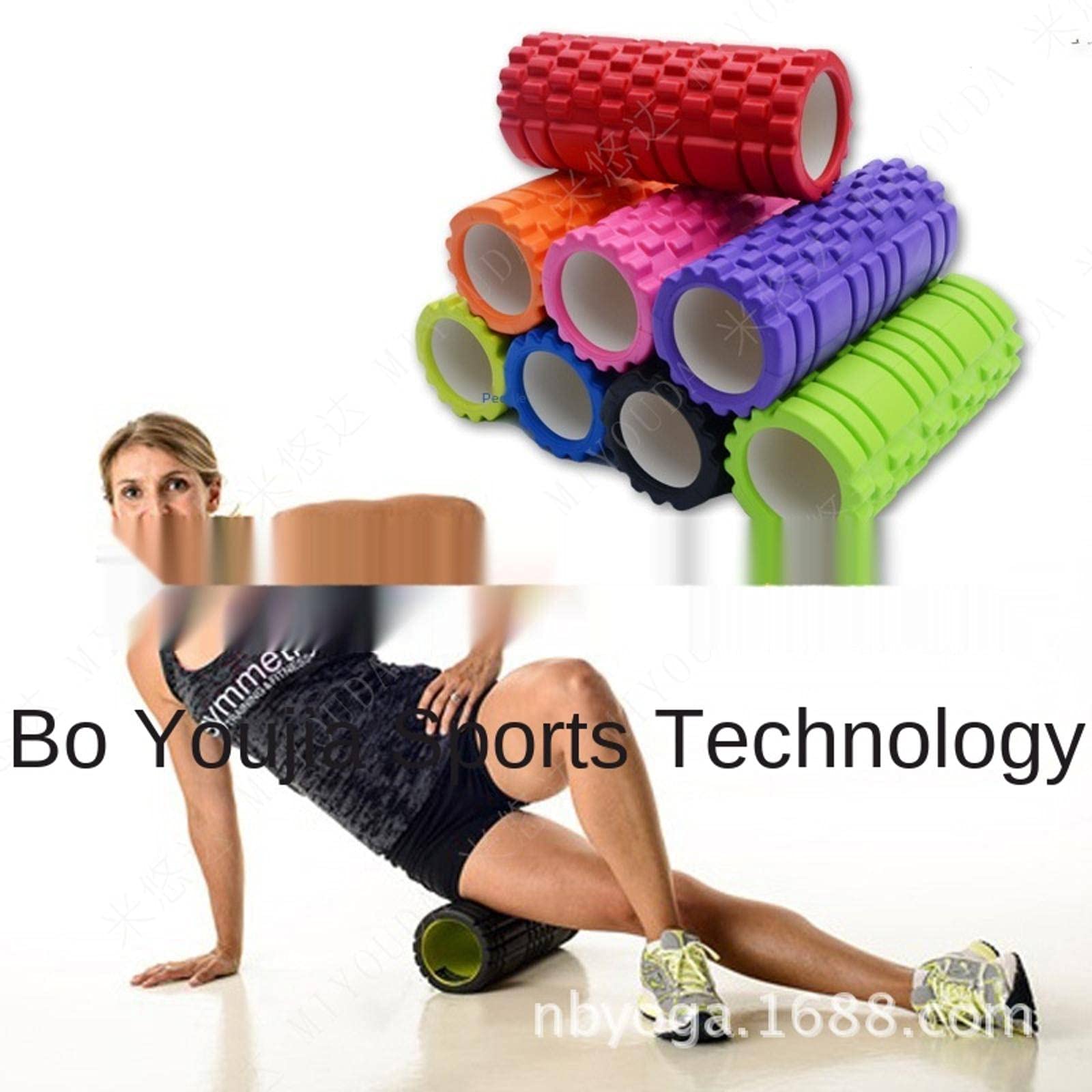 NC Hollow Gear Massage bar Foam Roller Fitness Body Foam Roller Muscle Relaxation Massage Roller Spiked Club Roller 33x14CM Dance Exercise