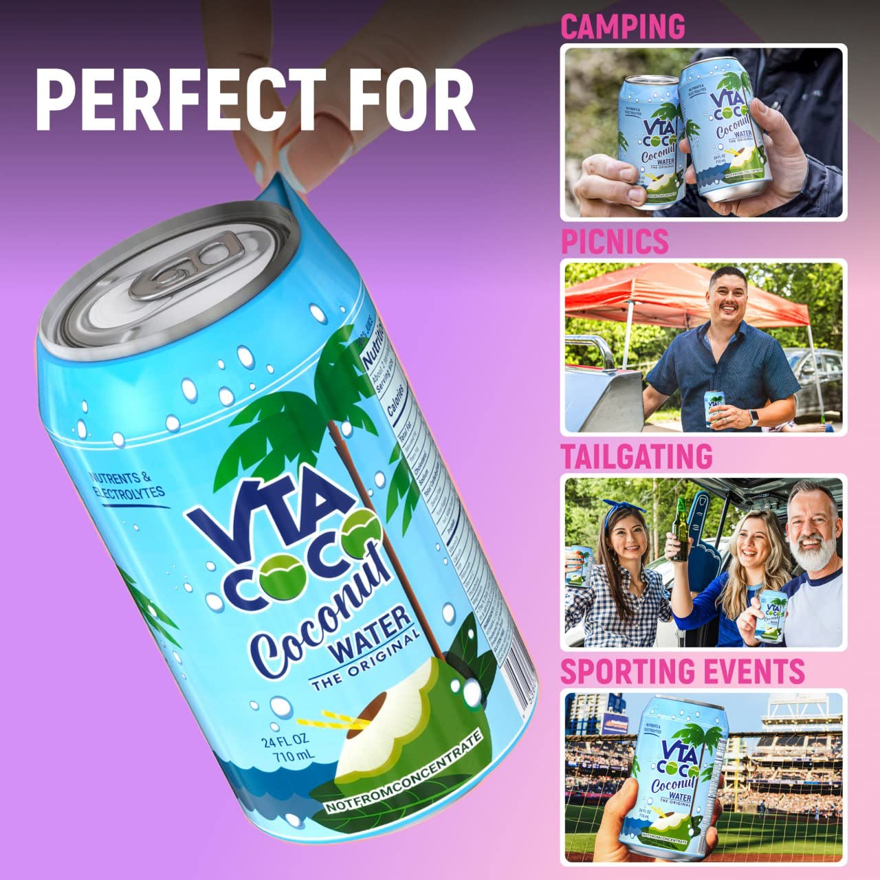 Skywin Silicone Can Sleeve (3 Pack) - Can Cover can Hides Can by Disguising it as a Can of Natural Coconut Water (Light Blue)