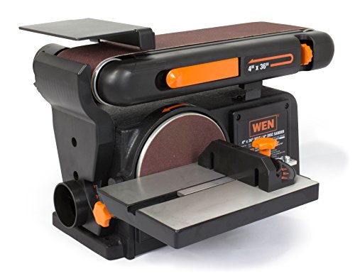 WEN 6502T 4.3-Amp 4 x 36 in. Belt and 6 in. Disc Sander with Cast Iron Base