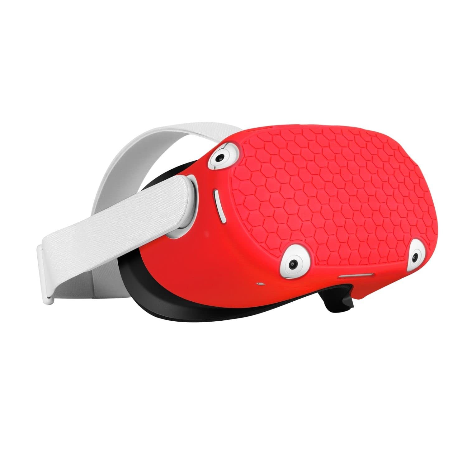 TNP VR Cover for Oculus Quest 2 Cover - Red Silicone VR Cover for Oculus Quest 2 Protective Cover - Anti Scratch Dust Bump Oculus Protective Cover