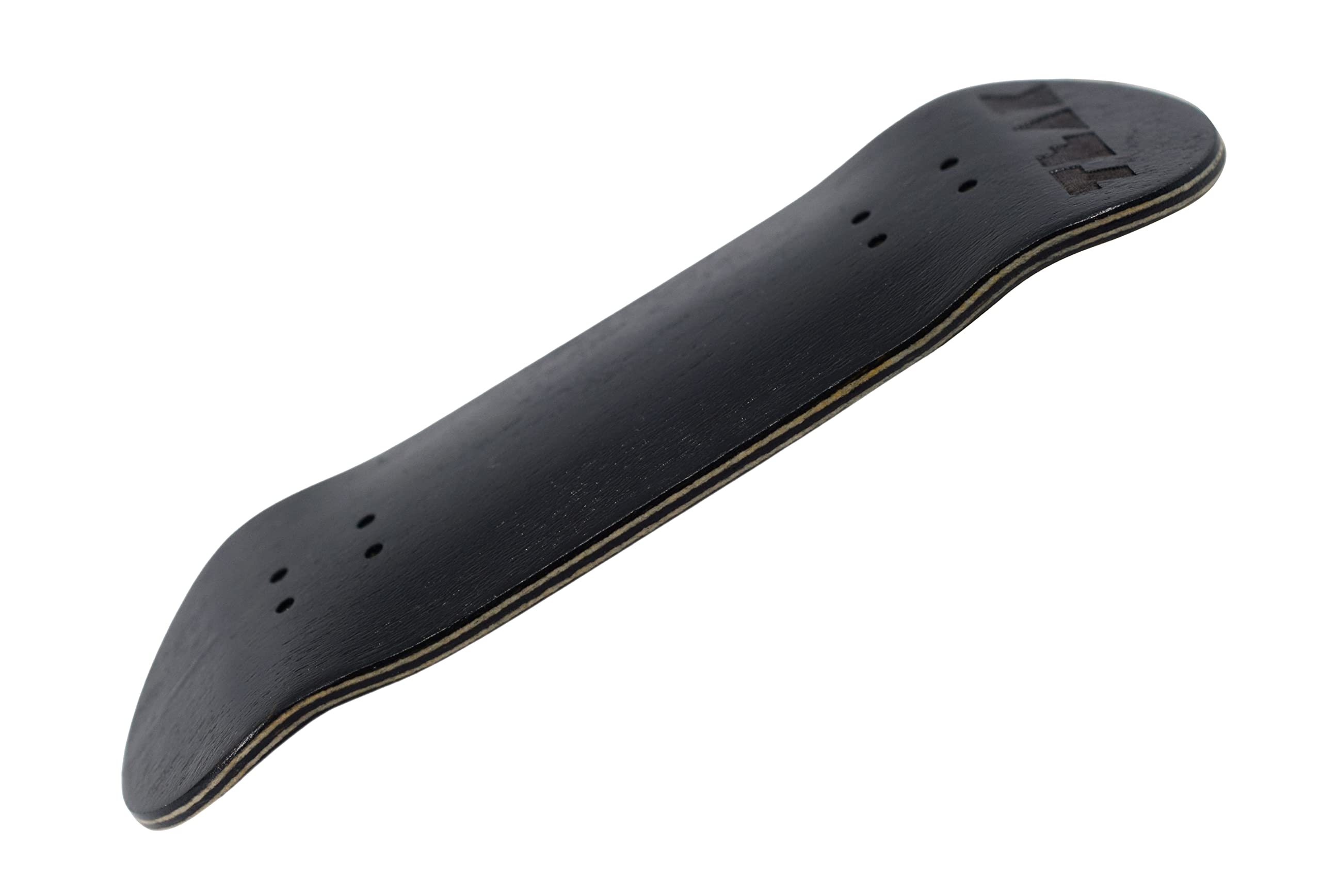 Teak Tuning Prolific Wooden Fingerboard Deck, 34mm x 95mm Popsicle Shape - Black Mamba - 5 Ply with Custom Color Matching Mid Plies - Includes Prolific Foam Tape