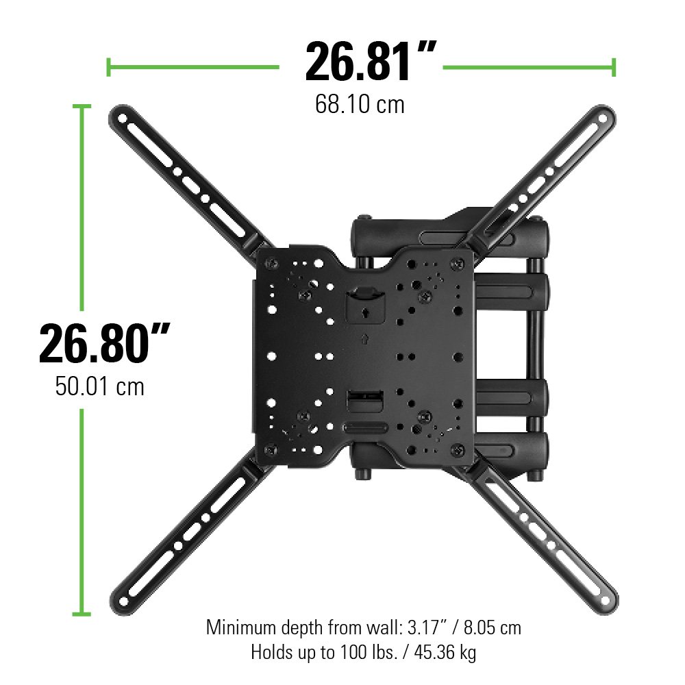 Made for Amazon Full-Motion TV Wall Mount for 32 to 80 TV