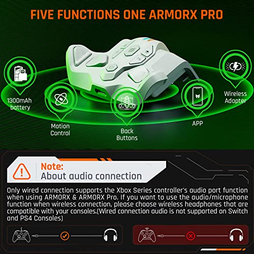 Strike Pack, BIGBIG WON Wireless Back Button Attachment for Xbox Series X|S Controller ARMOR-X Pro + Controller Case for Xbox Series X|S Controller