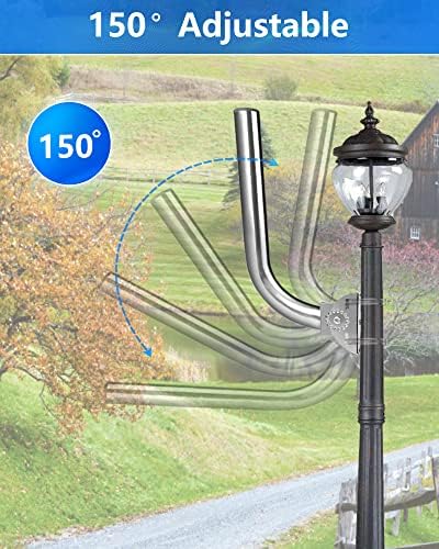 Universal Adjustable TV Antenna Mount 14" Inch Weather Proof J Pole, Wireless Bridge Bracket Mount for Outdoor Point to Point AP Access Point Client Bridge CPE, Antenna Mounting Pole, 1-Pack
