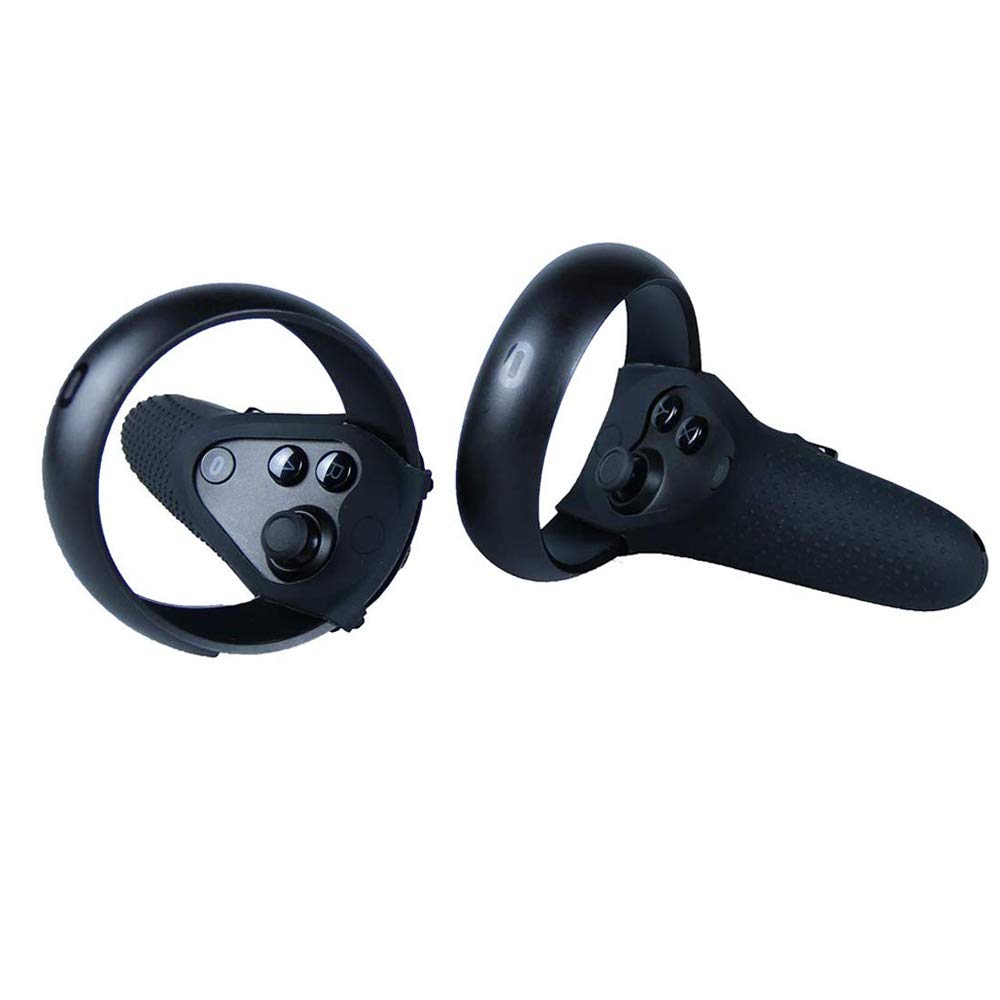 MASiKEN Touch Controller Grip Cover for Oculus Quest/ Oculus Rift S, Premium Silicone Protective Cover - Black