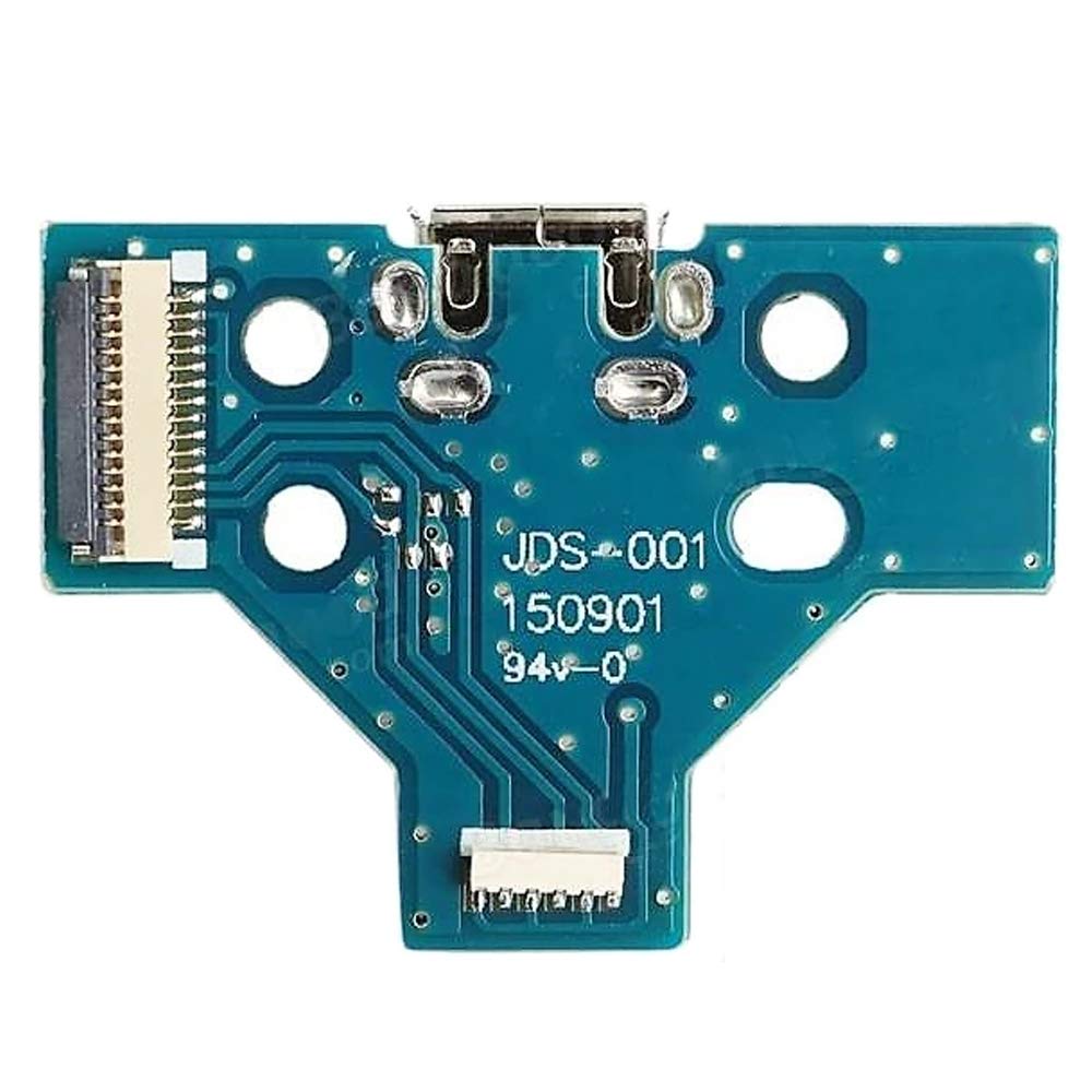 MMOBIEL Charging USB Port Replacement compatible with PlayStation PS4 Controller Dualshock 4 Model: JDS-001 12 Pin Flex Cable Incl. (+) Screwdriver