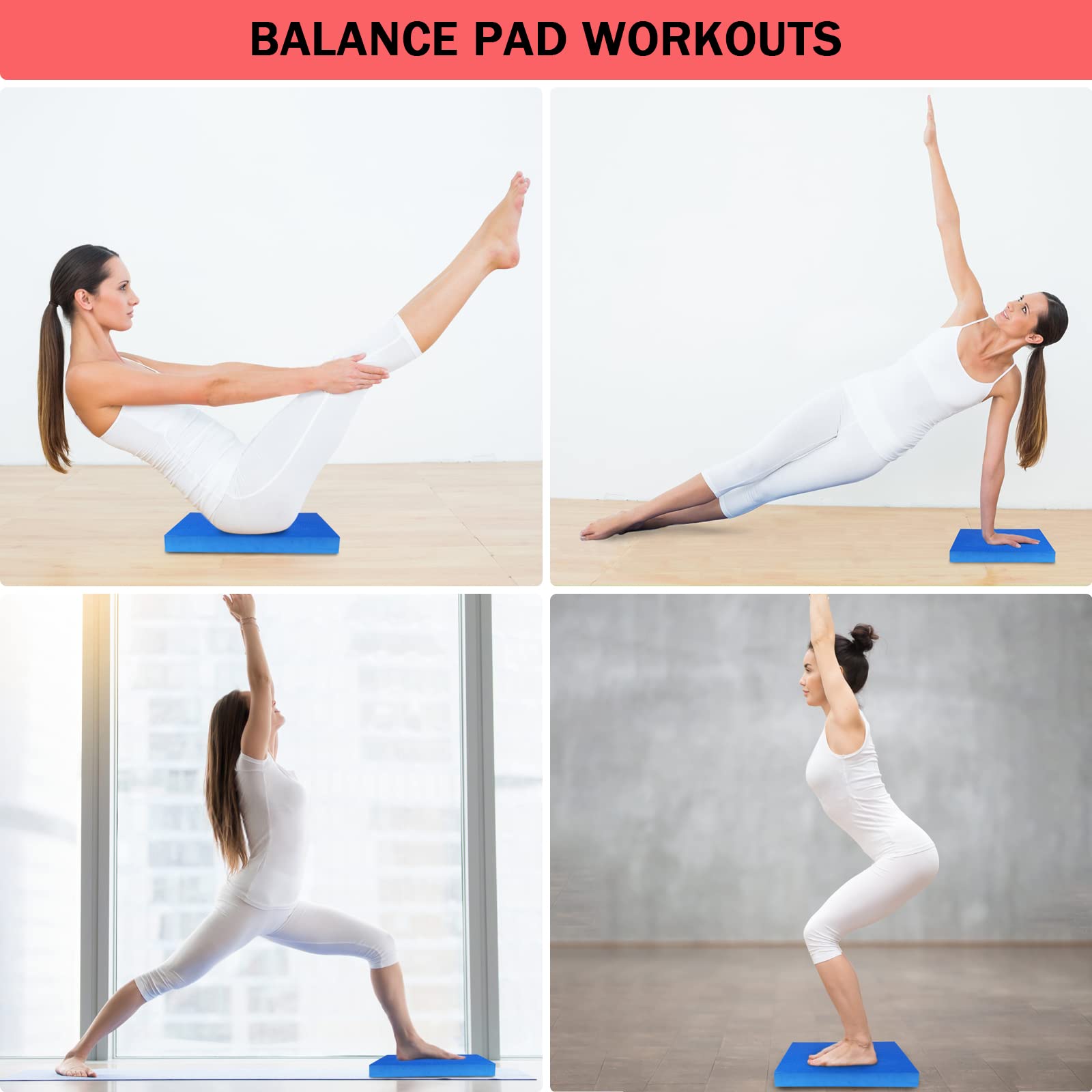 Linhoo Balance Pad, Balance Board for Physical Therapy Equipment and Strength Stability Training 15.7"L x 13"W x 2"H