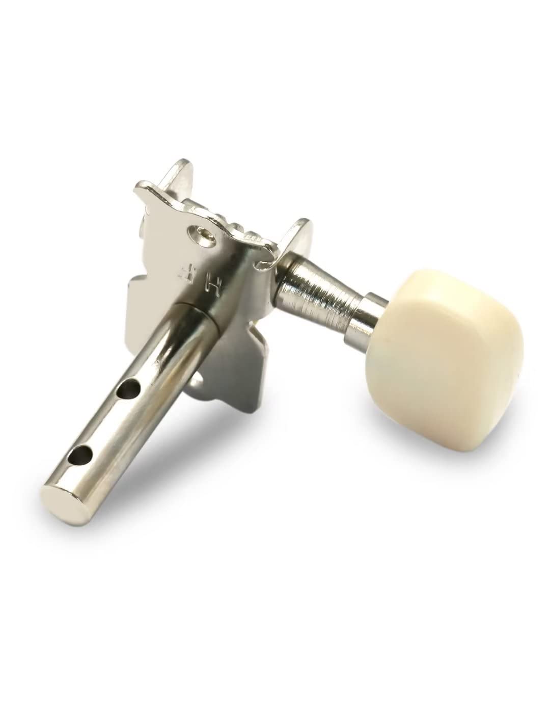 Metallor Guitar Machine Heads Tuning Pegs Tuners for Classical Acoustic Folk Guitar Individual Double Hole Chrome 3L 3R.