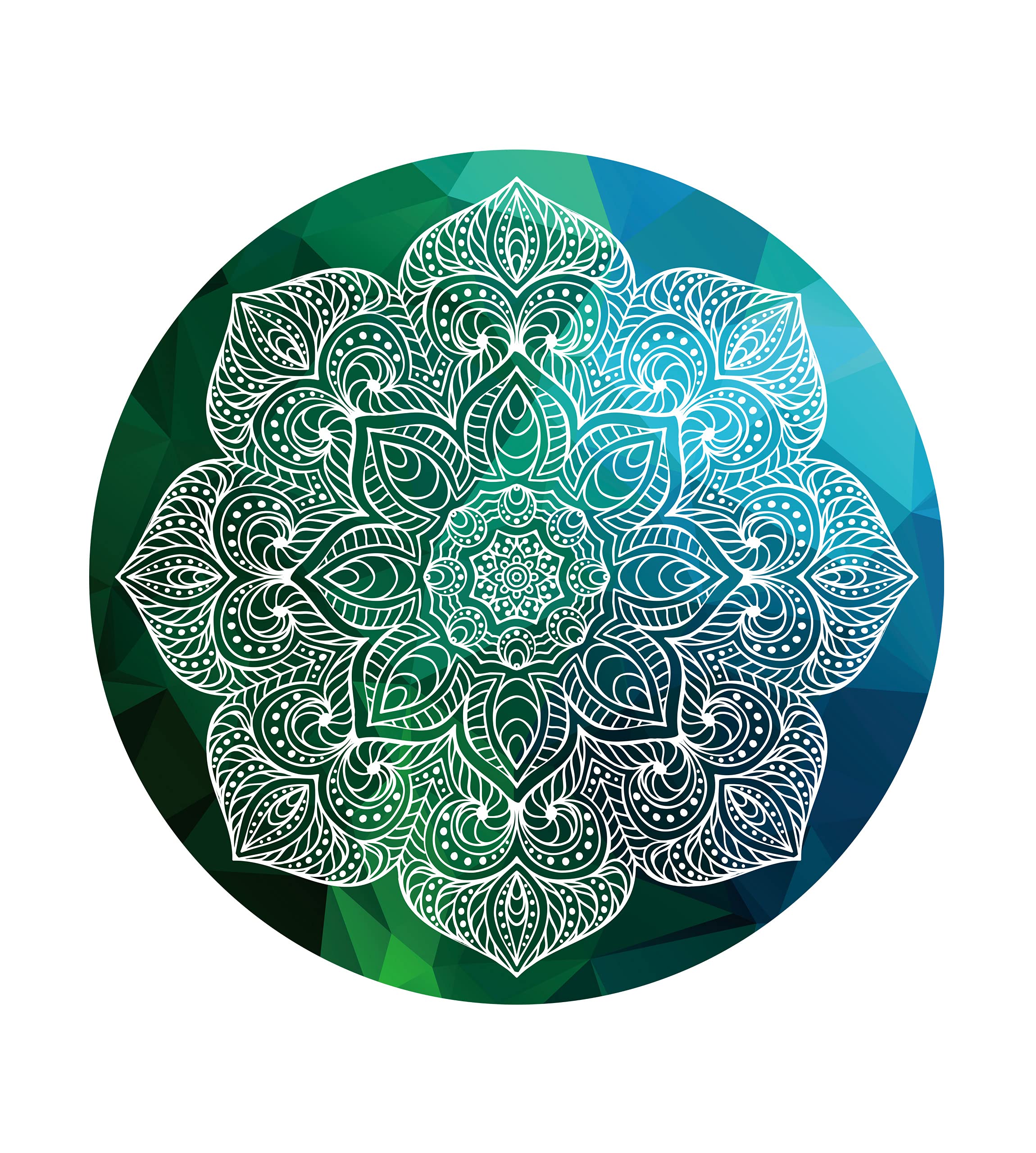 nuveti Large Meditation Mat Non Slip Round Yoga Mat Natural Rubber with Sueded Surface Exercise Mat Perfect for Meditating, Stretching, Yoga(140CM X 3.5MM Thick)