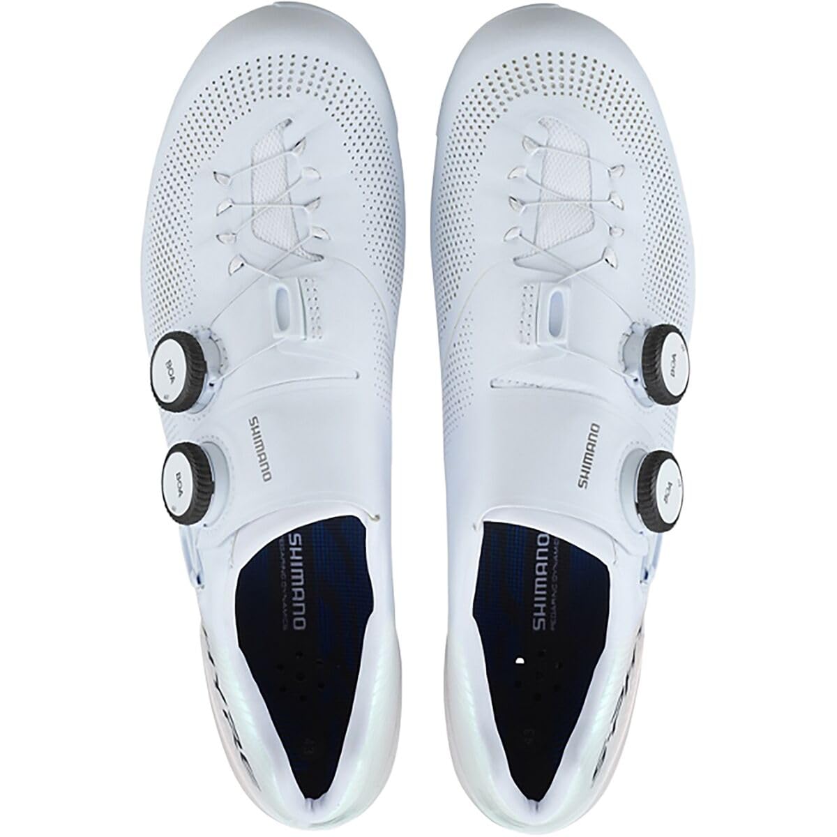 SHIMANO RC903 S-PHYRE Wide Cycling Shoe - Men's White, 44.0