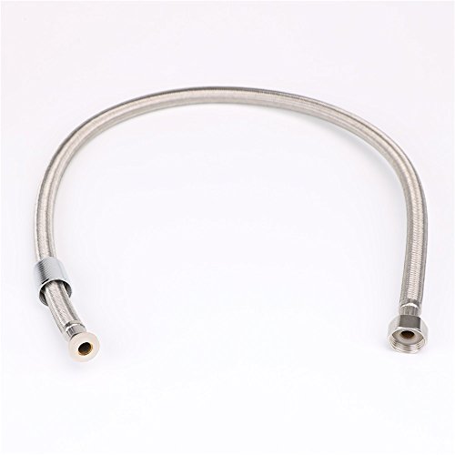 Weirun Commercial Style Single Lever Spring Pull Down Kitchen Sink Faucet Replacement Part 30.3-Inch Hose, Stainless steel