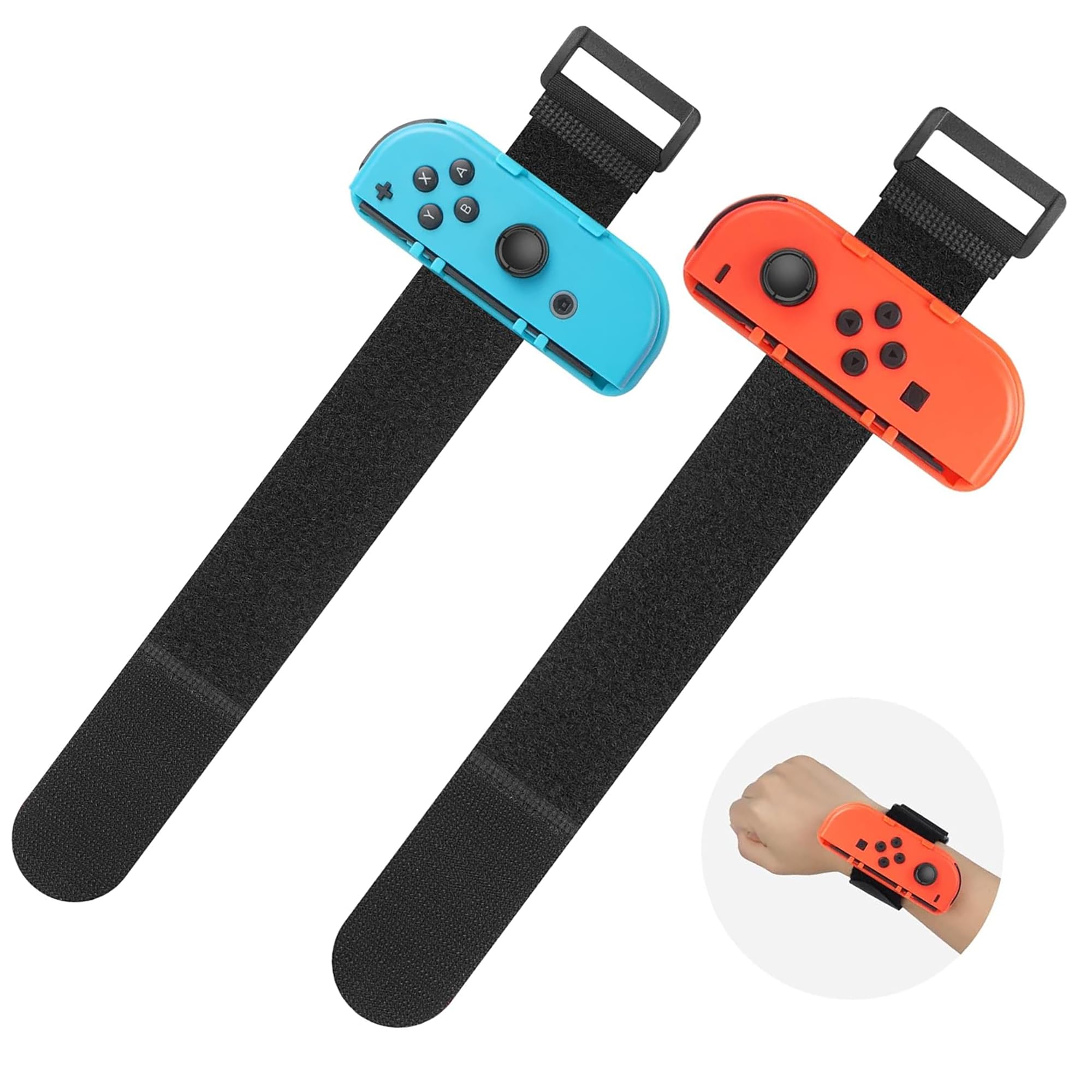 RTTACRTT Wristband for Just Dance 2022/2021/2020 and Zumba Burn It Up Game Accessories, Wrist Strap Compatible with Switch Joy Con, Adjustable Size Suitable for Adults and Children (Black)