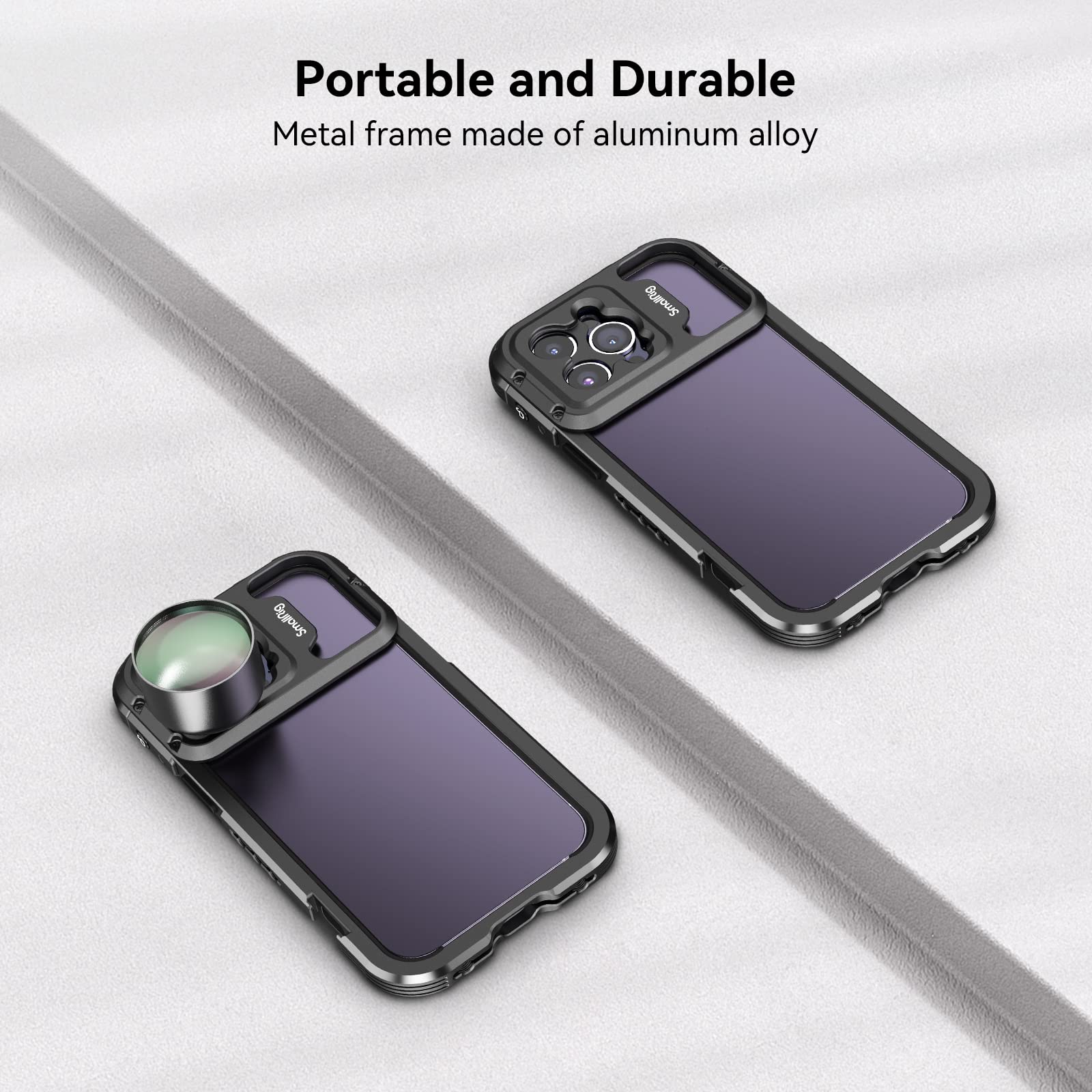 SmallRig 17mm Threaded Lens Backplane for iPhone 14 Pro Max, Aluminum Alloy Lens Backplane Sturdy and Wear-Resistant, Lens Backplane Only for SmallRig Mobile Video Cage 4077 4078 4099