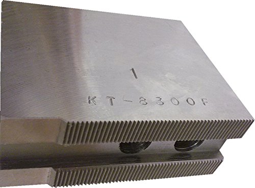 USST KT-8300F Steel Flat Soft Chuck Jaws for 8" CNC Lathe Chucks, 3" Tall (Set of 3 Pieces)