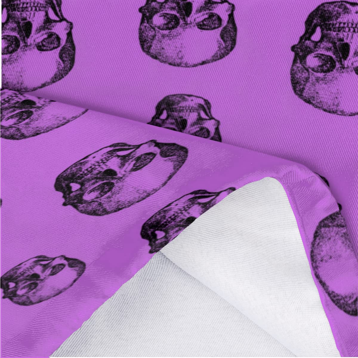 Skull Purple Plastic Bag Holder Cute Wall Mount Plastic Bag Organizer Reusable Large Grocery Bag Storage Dispenser for Home Kitchen Travelling 22"x9"