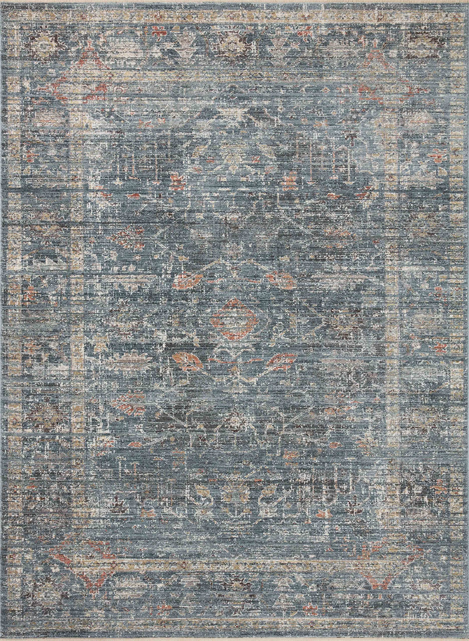 Loloi Magnolia Home by Joanna Gaines x Millie Denim/Multi 7'-10" x 10' Area Rug