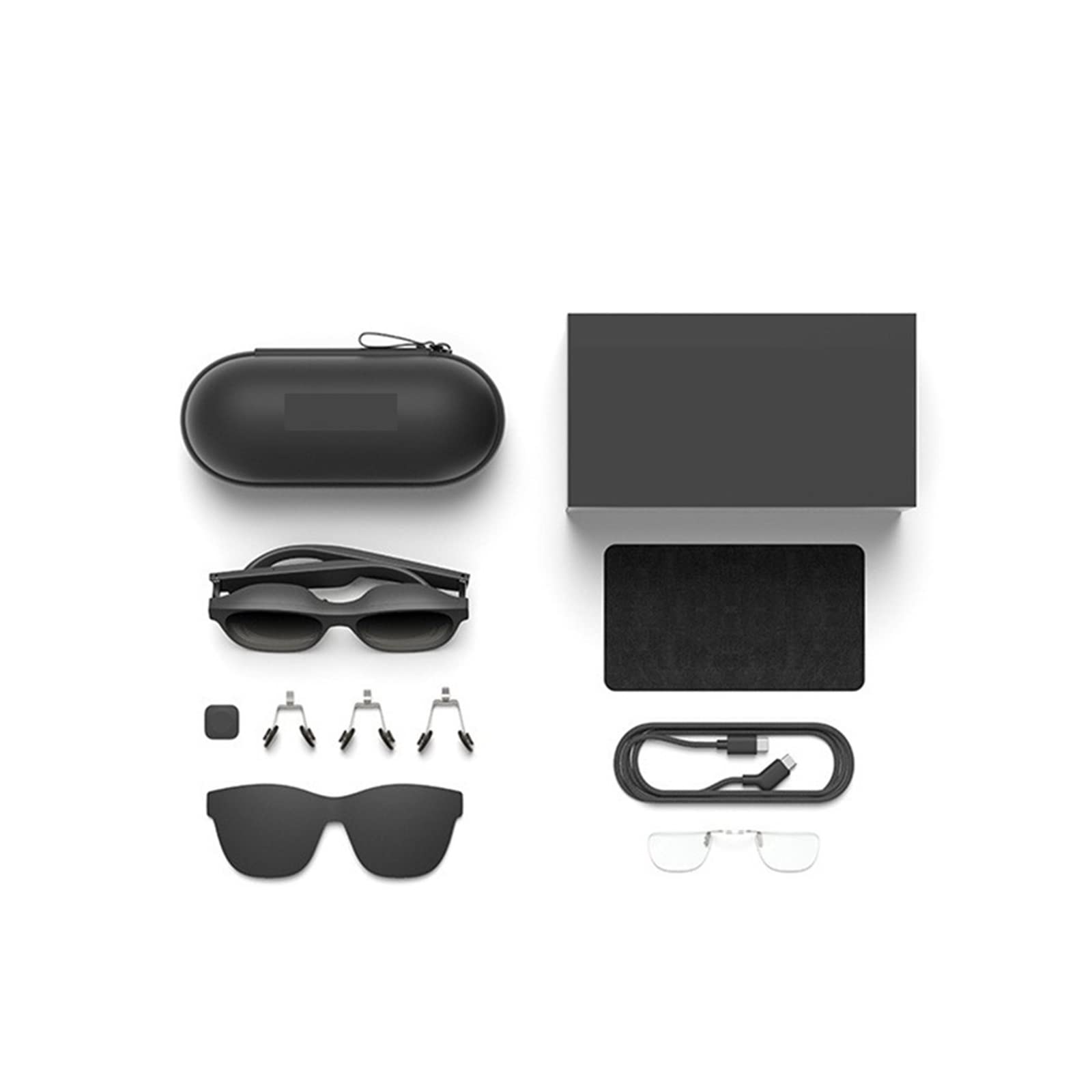 Smart AR Glasses Portable HD Private Giant Screen 4K+ Display Viewing Mobile Computer 3D HD Private Cinema (Size : Nreal for iPhone)