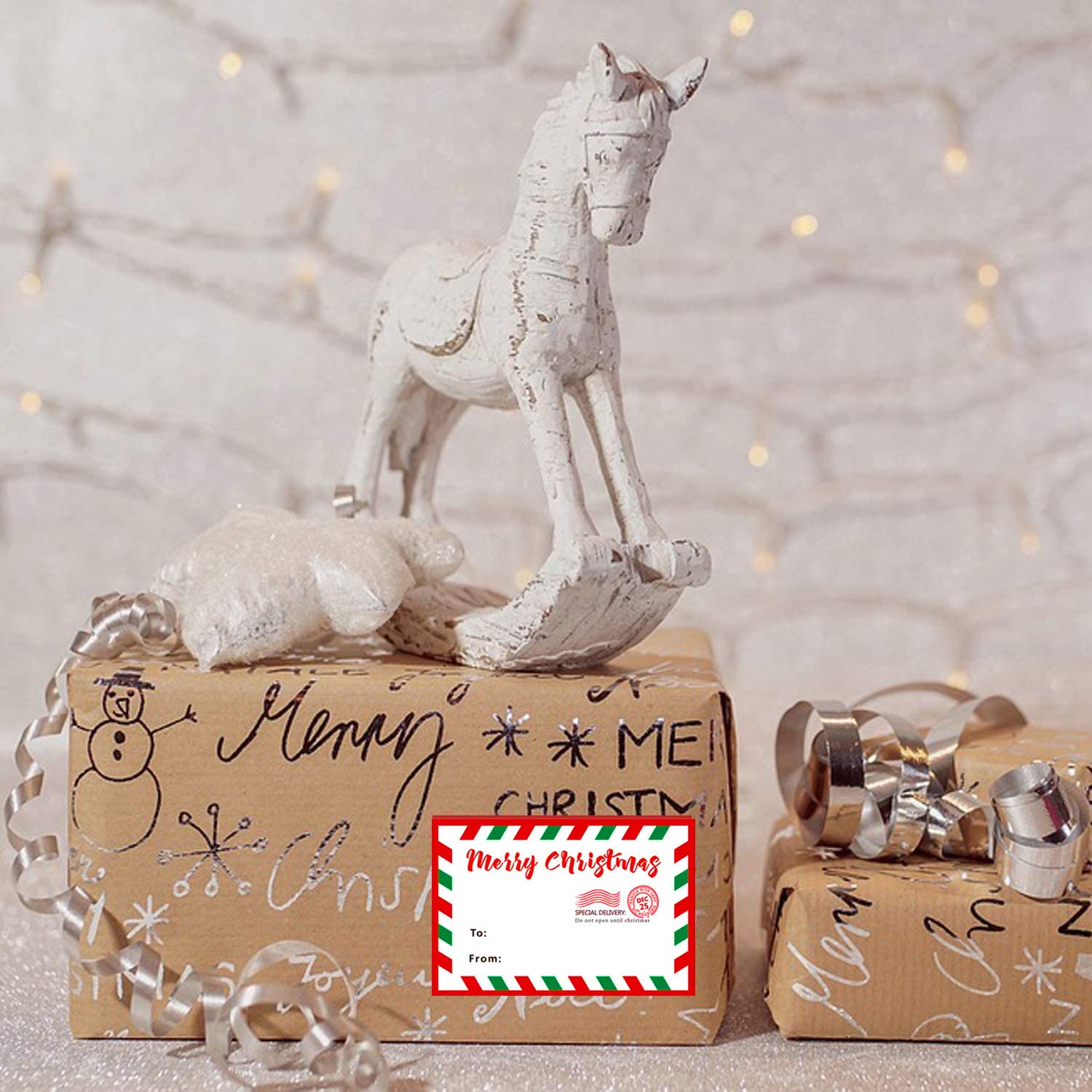 Merry Christmas Stickers,Special Delivery Tag,Christmas Envelope Seals,Holiday Stickers,160 Pcs Per Pack