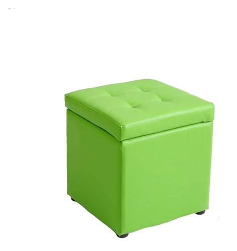 Ottoman Footrest Storage Folding Toy Box Chest with Memory Foam Seat Tufted Faux Leather Small Ottomans Bench Foot Rest Stool-h