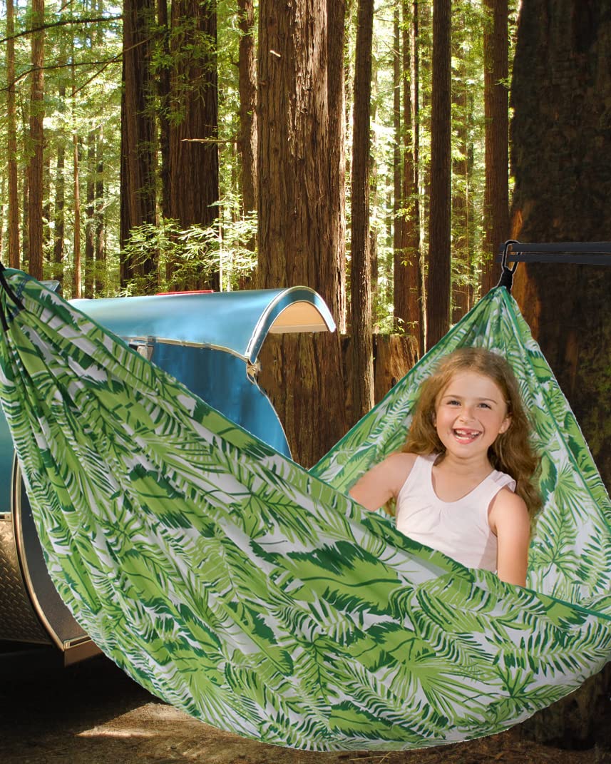 MIZTLI Hammock Camping Double & Single with All The Installations, Portable & Lightweight Travel Parachute Hammock, Outdoor, Indoor, Backpacking, Hiking & Survival