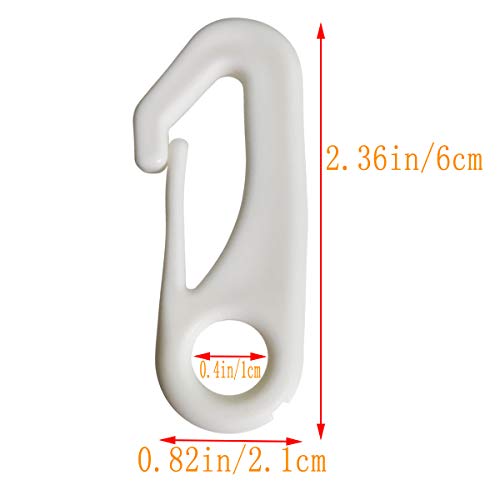 TTSAM Profession Flag Pole Clip Snap Hooks Durable Nylon Flag Clips Flag Pole Accessory - Attach Flags Hooks to Halyard Rope and Buckle The Flag(Pack of 8)