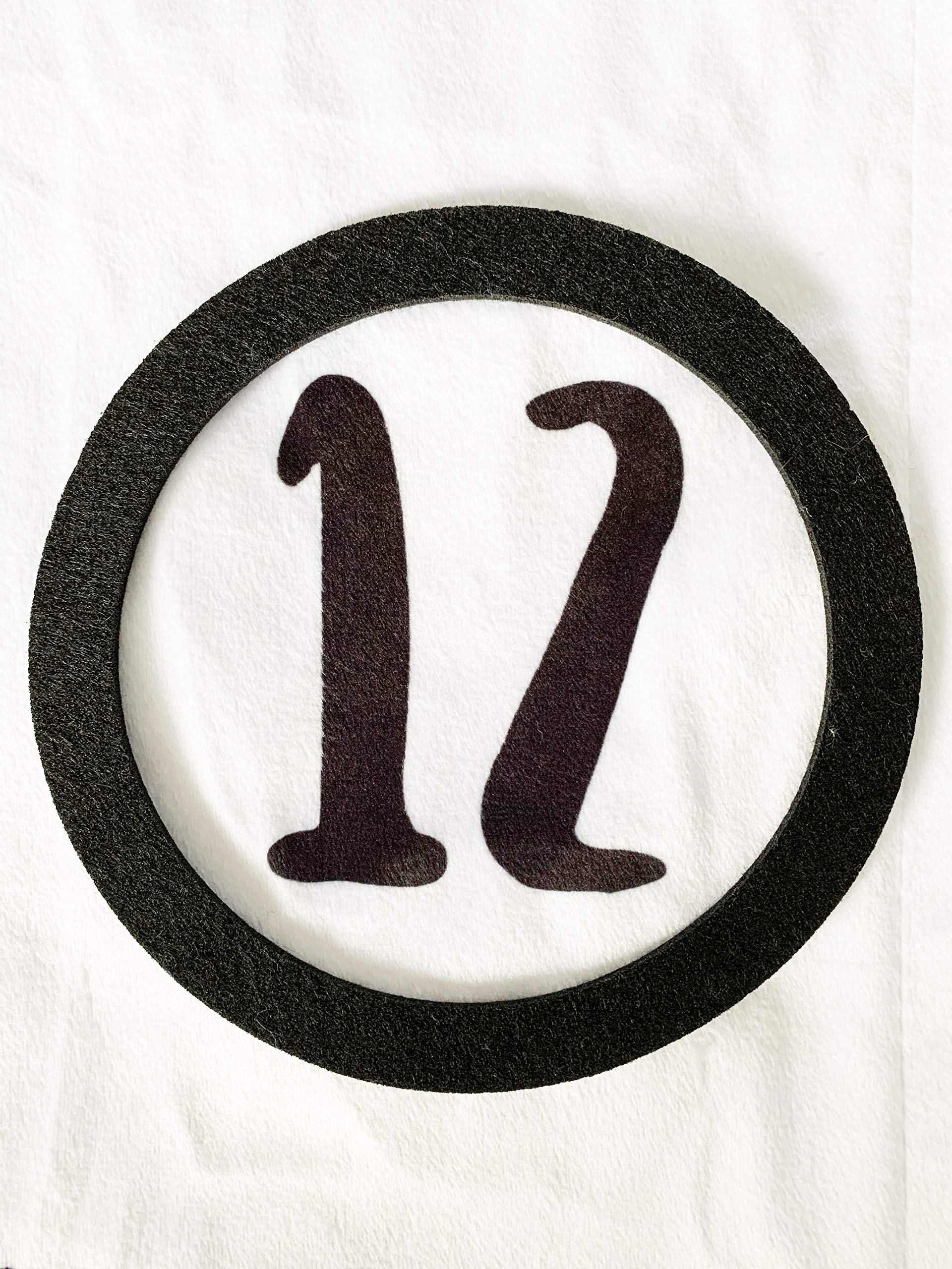 Milestone Marker Set Square Circle Star and Arrow Felt Black…