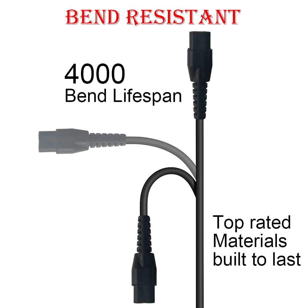 MEROM Replacement Charging Cable Compatible with MANSCAPED Lawn Mower 3.0 Electric Trimmer Power Cord Adapter