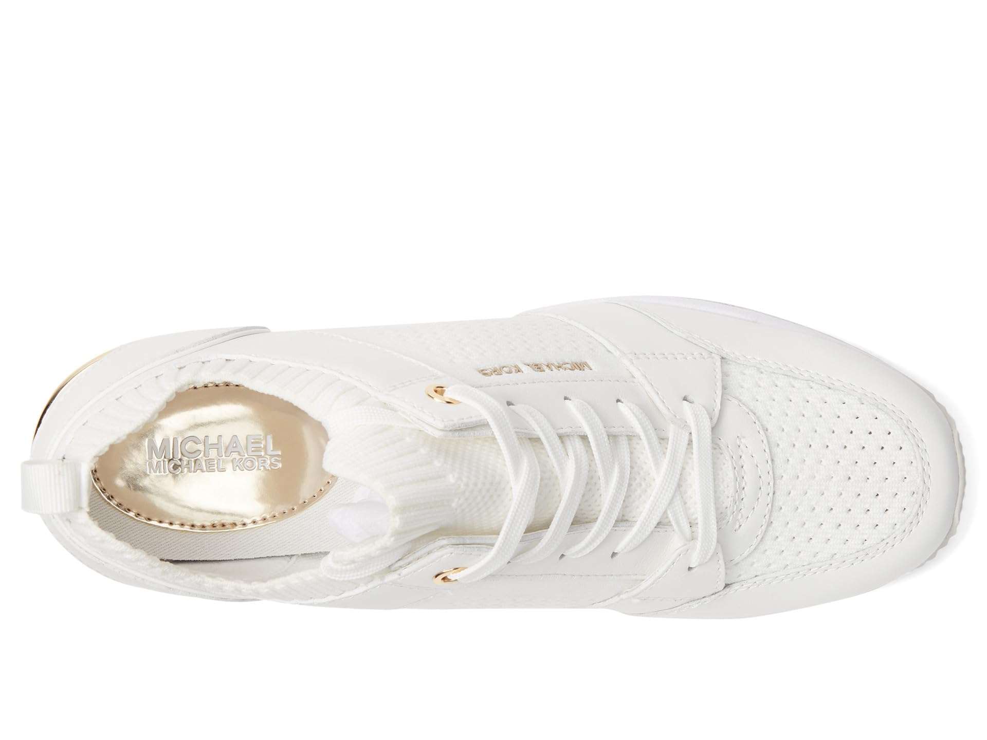 Michael Kors Georgie Knit Trainer Optic White 7 M