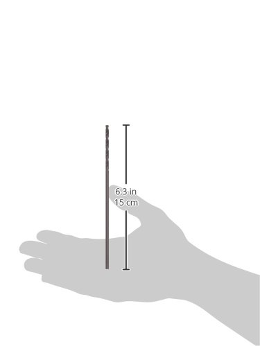 Vermont American 13160 Black Oxide Fractional Extended Length Aircraft Drill Bit, 5/32-Inch by 6-Inch