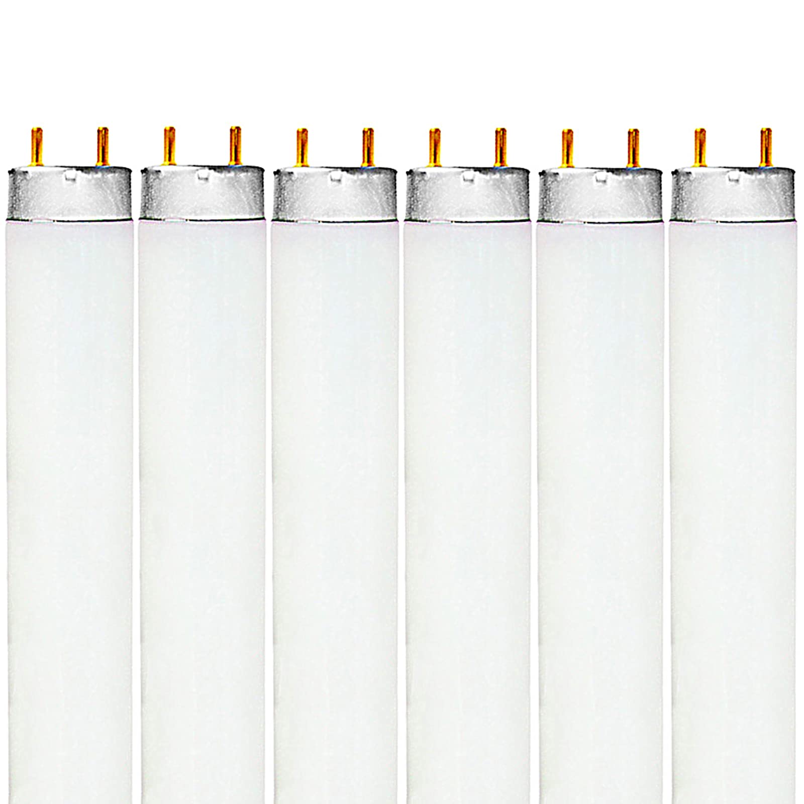 LUXRITE F17T8/865 17W 24 Inch T8 Fluorescent Tube Light Bulb, 6500K Daylight, 1350 Lumens, G13 Medium Bi-Pin Base, LR20755, 6-Pack