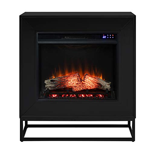 SEI Furniture Holly & Martin Frescan Electric Fireplace, New Black