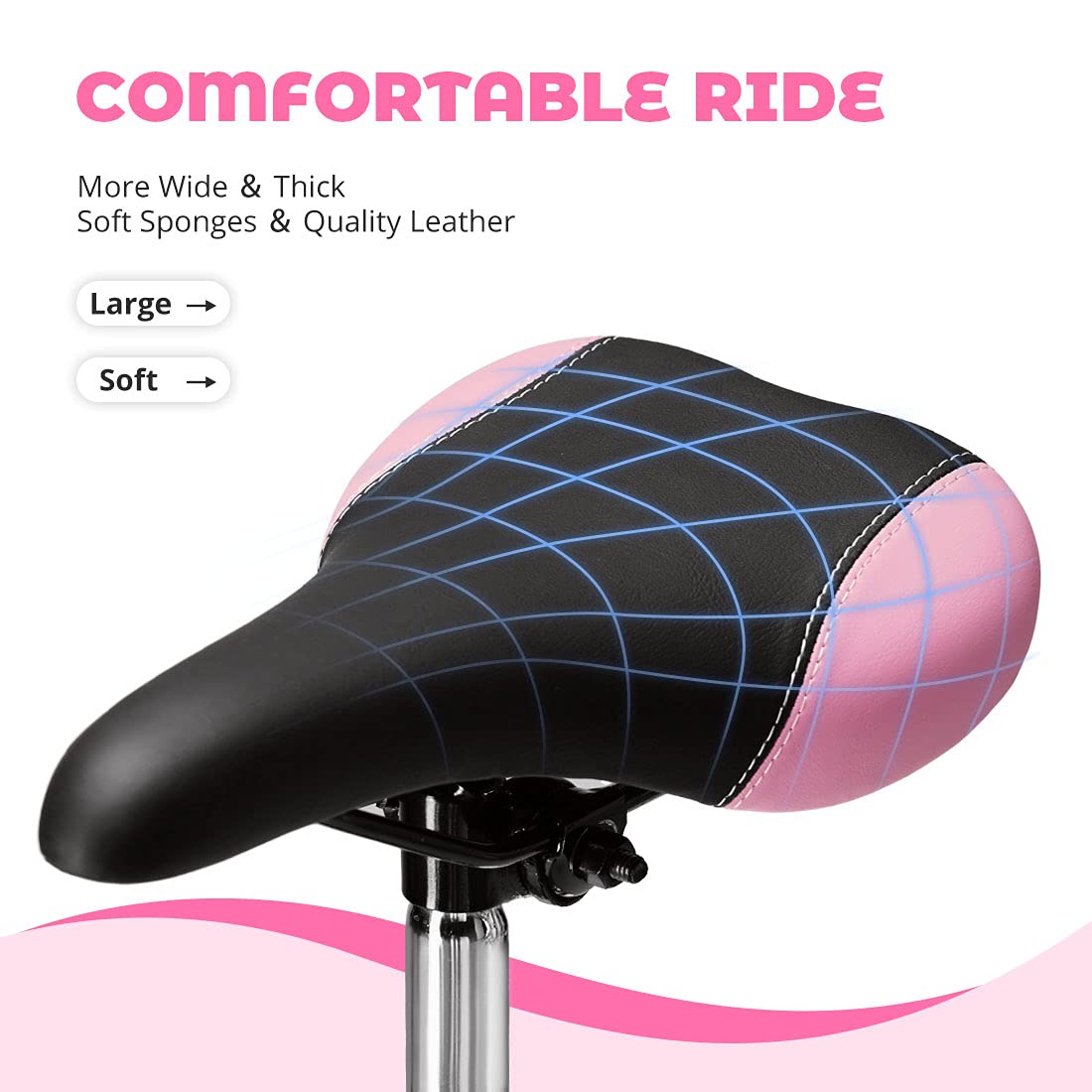 MAXTRA E120 Electric Scooter with Seat for Kids Ages 6-12, 60 Mins Long Battery Life, Removable Seat 2 Riding Styles, 155LBS Max Load