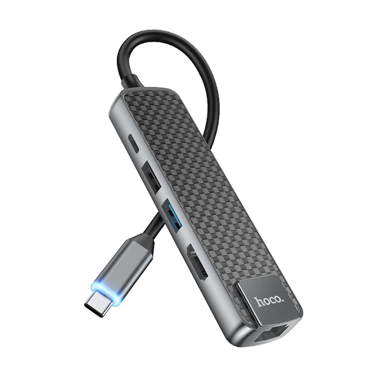 Type-C hub “HB23 Easy View” Multimedia Adapter HDMI + USB3.0 + USB2.0 + RJ45 + PD