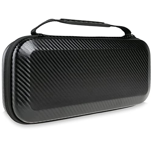 Steam Deck Carrying Case, Protective Hardshell Travel Case with Zipper Pocket for Steam Deck Console & Accessories, Storage Bag - Fit Original Charger AC Adapter