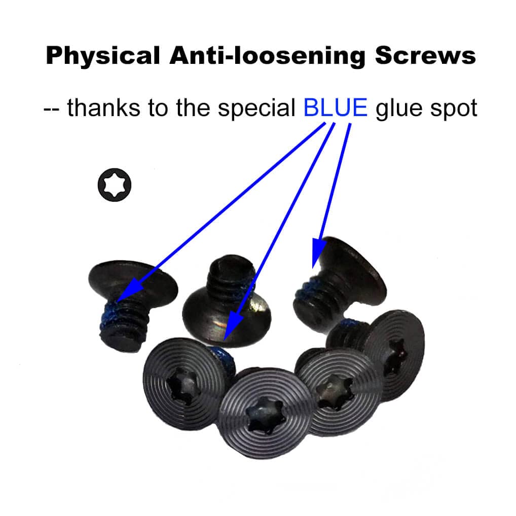 Replacement Screws for Minimalist Wallets with 1 Screwdriver & 2 Elastic Straps (FULL BLACK)