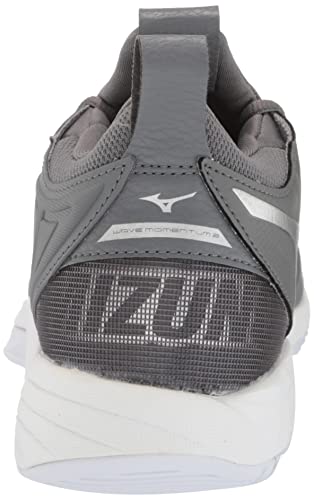 Mizuno Women's Wave Momentum 2 | Women's Indoor Volleyball Shoe | Grey | US Women's 8