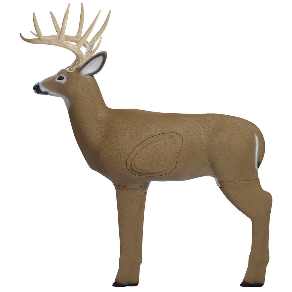 Shooter Buck 3D Deer Archery Target with Replaceable Core and Vital Insert Accessory, Brown
