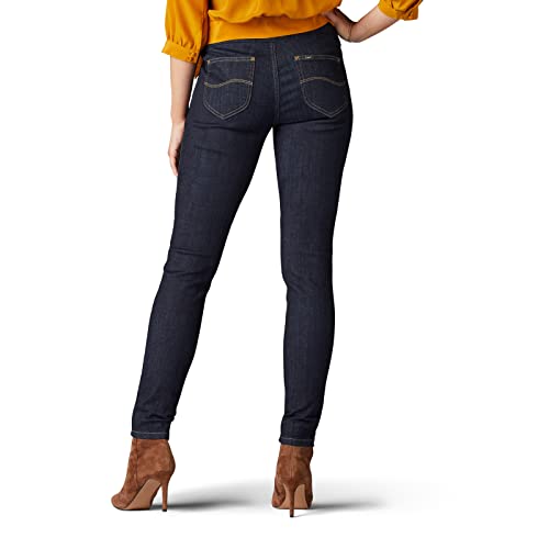 Lee Women's Sculpting Slim Fit Skinny Leg Pull On Jean, Slumber, 4 Medium
