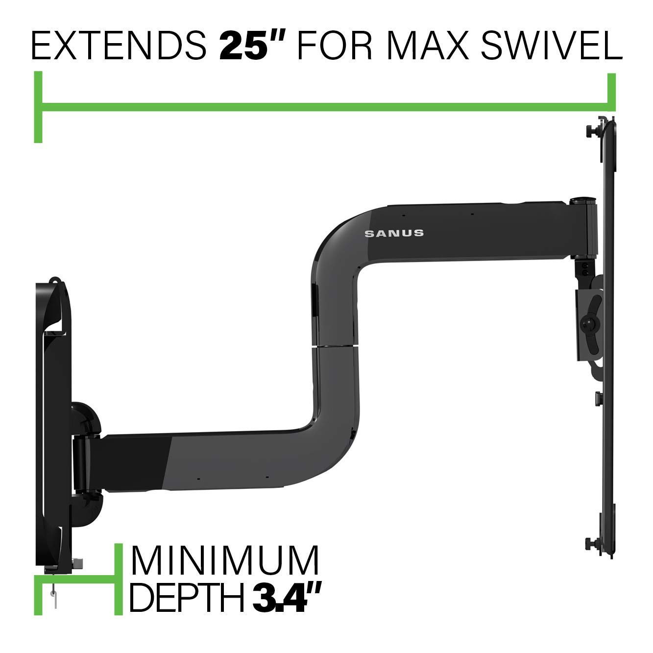 Sony XR75X95K 75" 4K Smart BRAVIA XR HDR Mini LED TV with a Sanus VLF525-B1 Full-Motion Premium Series Mount for 50"-82" Flat Screen TV's (2022)(Used)