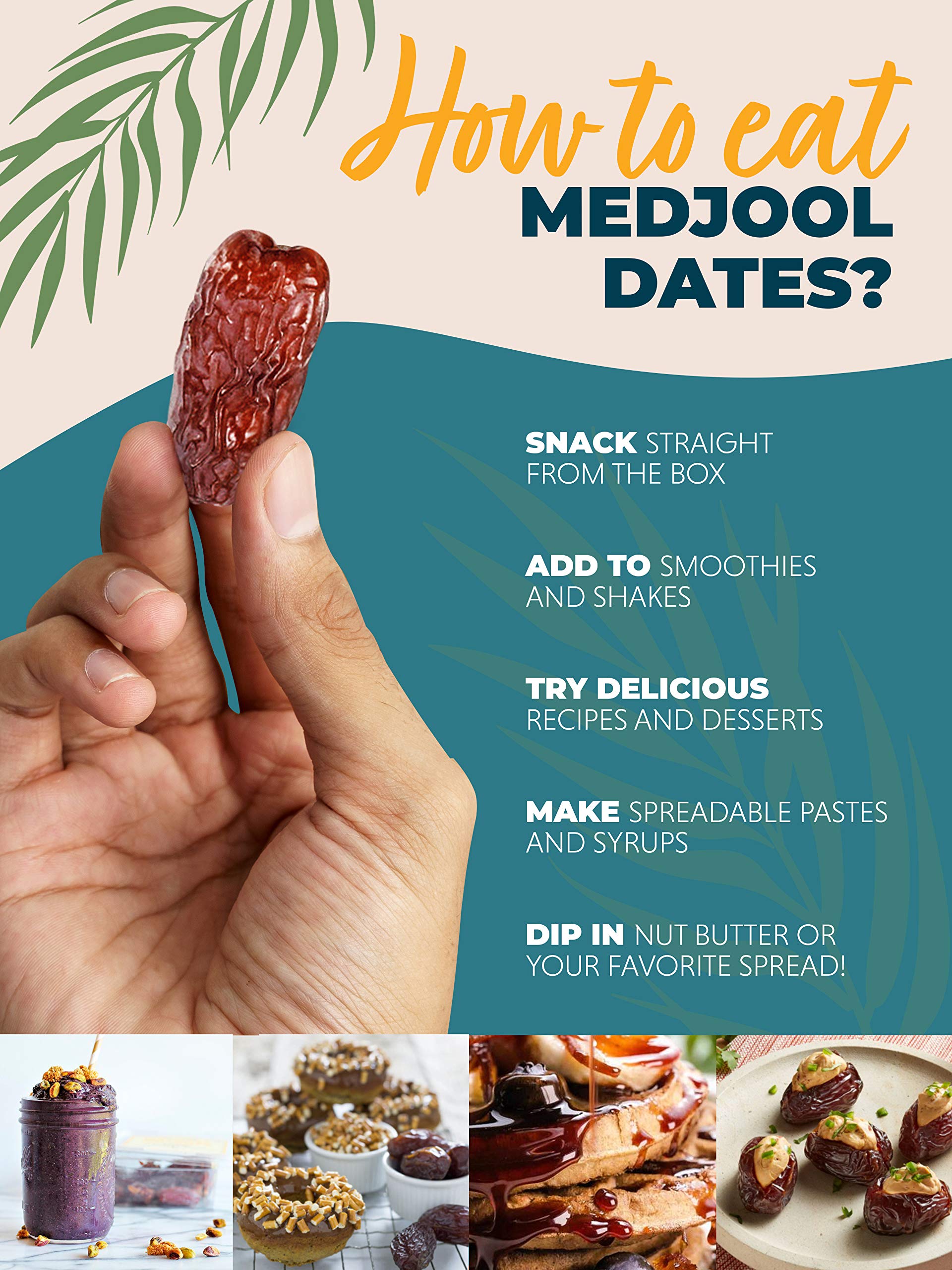 Natural Delights Organic Medjool Dates β Large & Plump USDA Certified , Non-GMO Verified, Good Source of Fiber, Naturally Sweet Fruit Snack, Perfect for On-the-Go - Whole Medjool Dates Organic, 1 lb oz Container