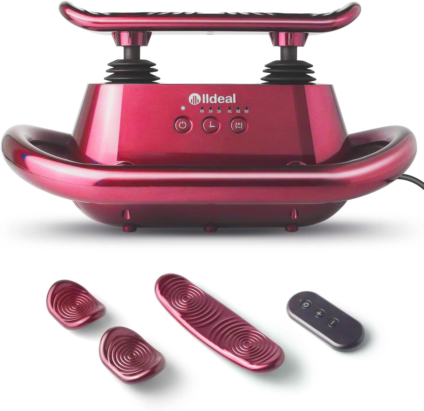 lldeal 21 Speed Smart Professional Vibrating Massager with Remote Control for Pain and Aching Muscles Premium Chiropractic Tool Ideal for Myofascial Release and Trigger Point (Blue1)
