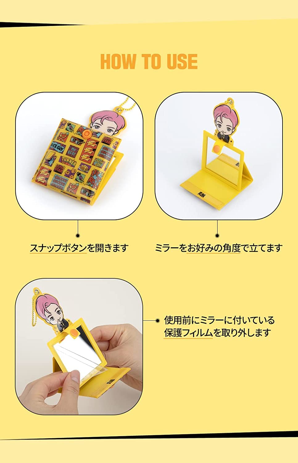ROYCHE TinyTAN Butter Random Mirror Random Among All 7 Types Mirror Butter ver. Random