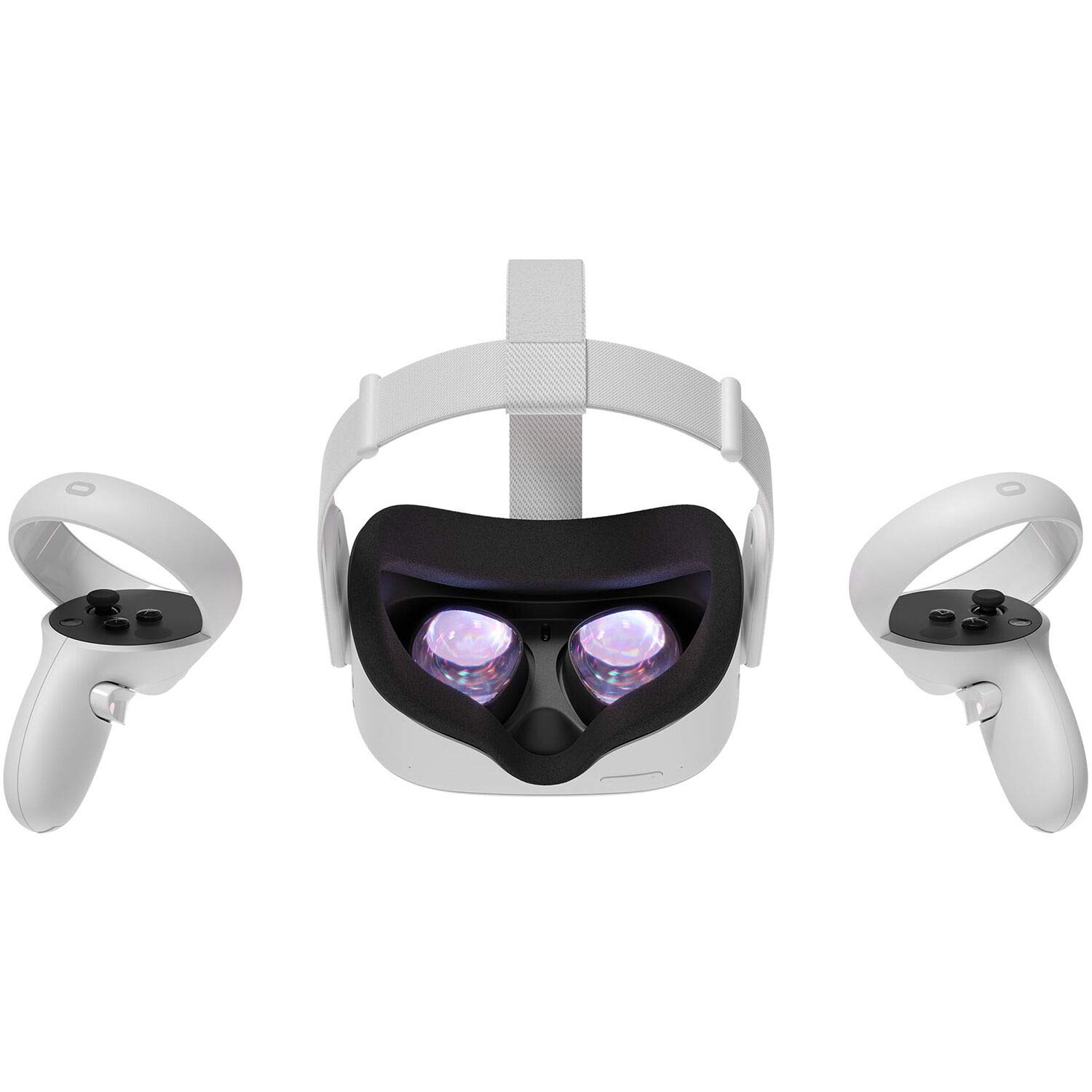 Oculus Newest Quest 2 VR 128GB Bundle for Family Christmas Holiday Entertainments, Advanced All-in-One Virtual Reality Gaming Headset β Silicone Mask Pad & Face Cover