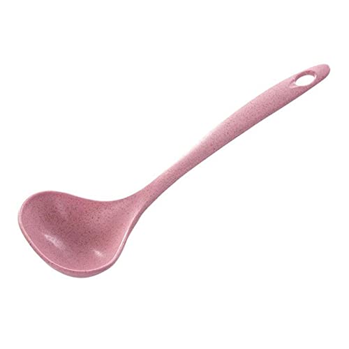 MABSSI Soup Ladle Long Handle Kitchen Spoon Green Healthy Cooking Scoop Household Sauce Spoons Utensils (Color : Green)