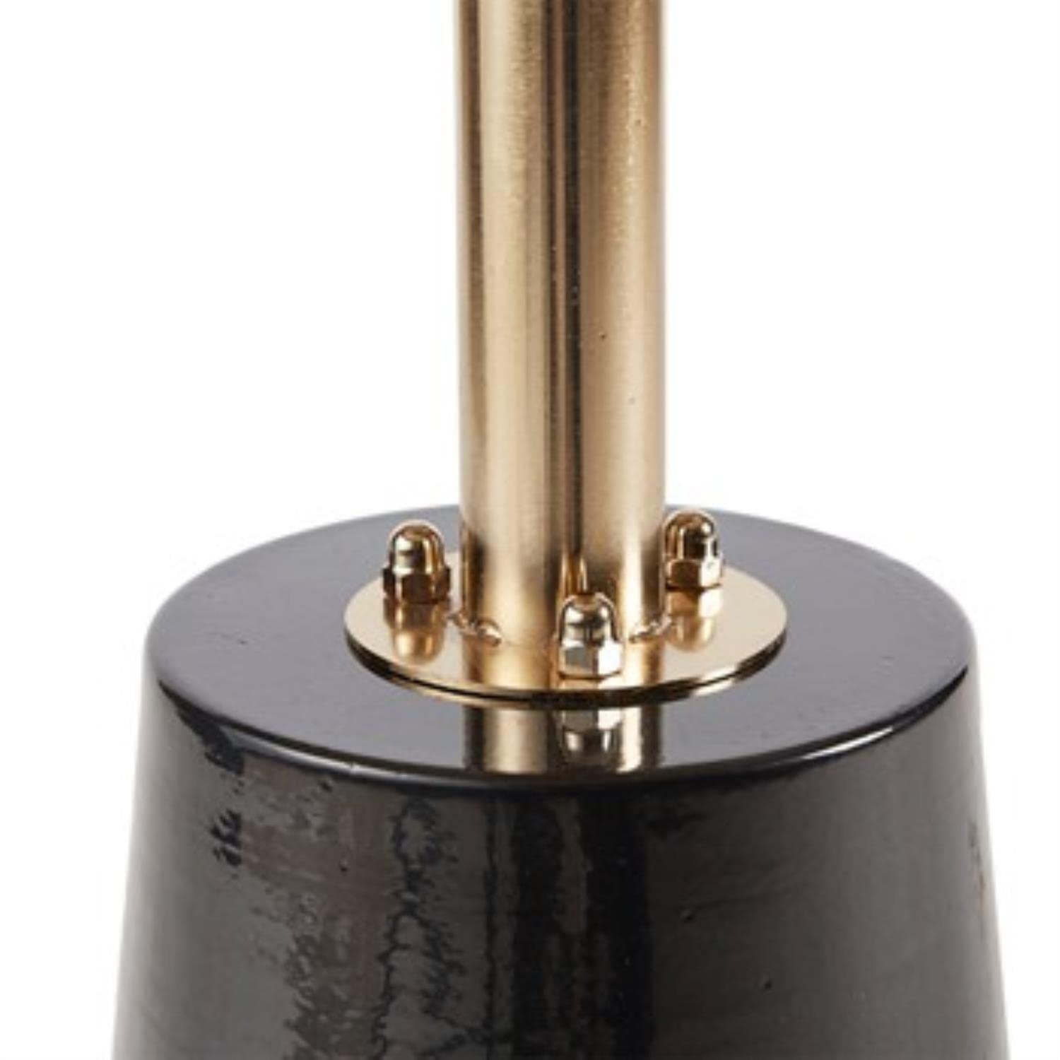 Madison Park Sophia End Table, Black/Gold