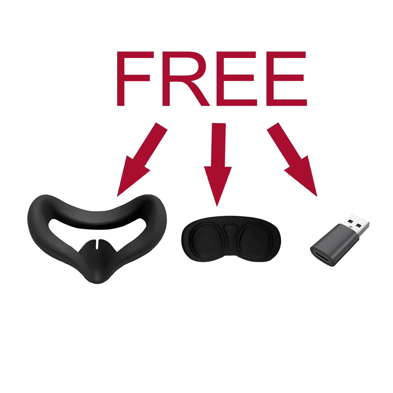Oculus Quest 2 Halo Strap and Silicone Face Cover - Adjustable Replacement for Quest 2 Elite Strap - Relieved Face Pressure Comfortable Touch - Oculus Quest 2 VR Accessories Head Strap (White)