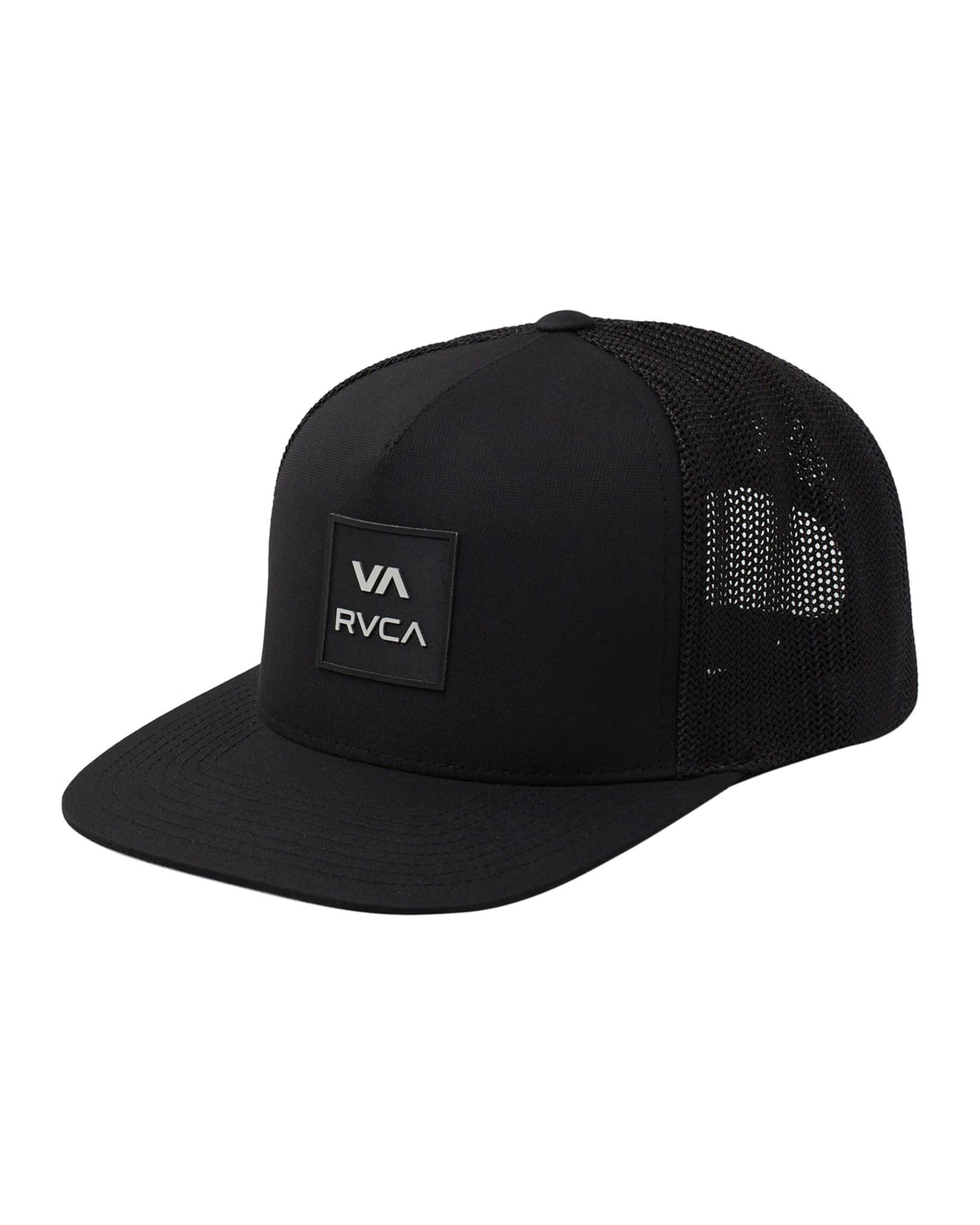 RVCA Mens Trucker Hats - VA ATW Curved Brim Trucker (Heather Grey, One Size)