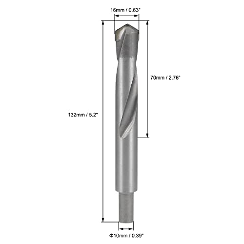 uxcell Cemented Carbide Twist Drill Bits 16mm Metal Drill Cutter for Stainless Steel Copper Aluminum Zinc Alloy Iron 4 Pcs