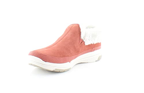 Ryka Womens Adventure Mid Leather Ankle Winter & Snow Boots Red 9.5 Wide (C,D,W)
